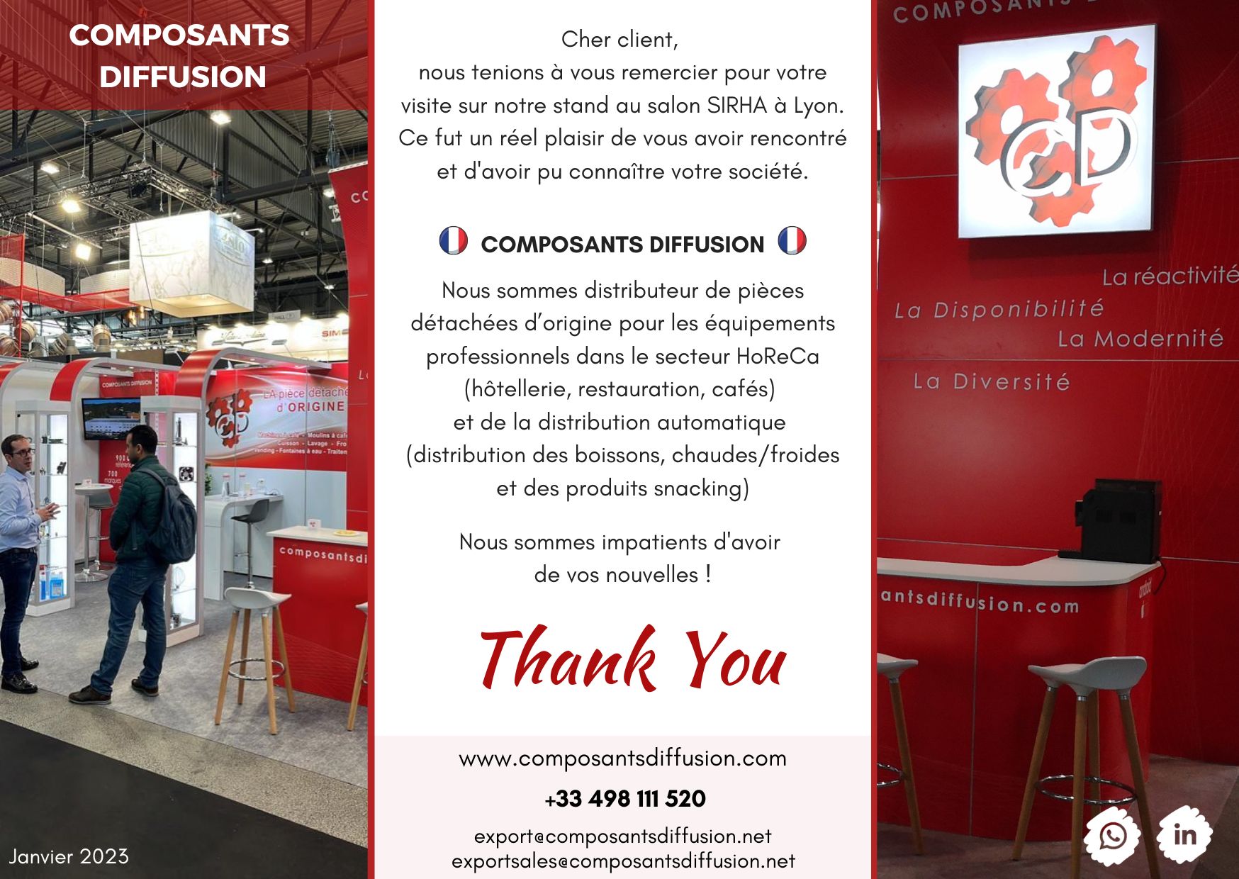 Nos équipes au SIRHA - Composants Diffusion